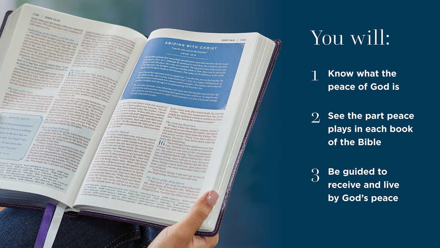 Peace of God Bible - Experience True Serenity – Christian Thinkers Society